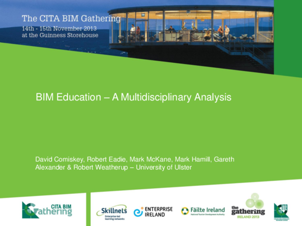 (PDF) BIM Education - A Multidisciplinary Analysis
