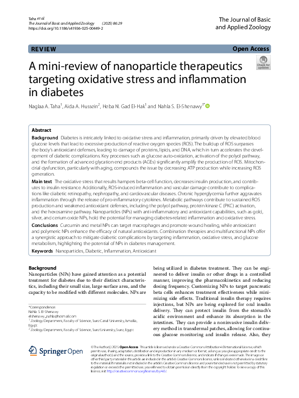 (PDF) A mini-review of nanoparticle therapeutics targeting oxidative ...