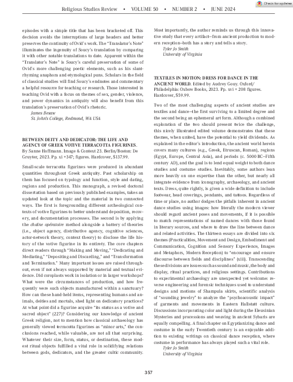 (PDF) Between Deity and Dedicator: The Life and Agency of Greek Votive Terracotta Figurines, by ...