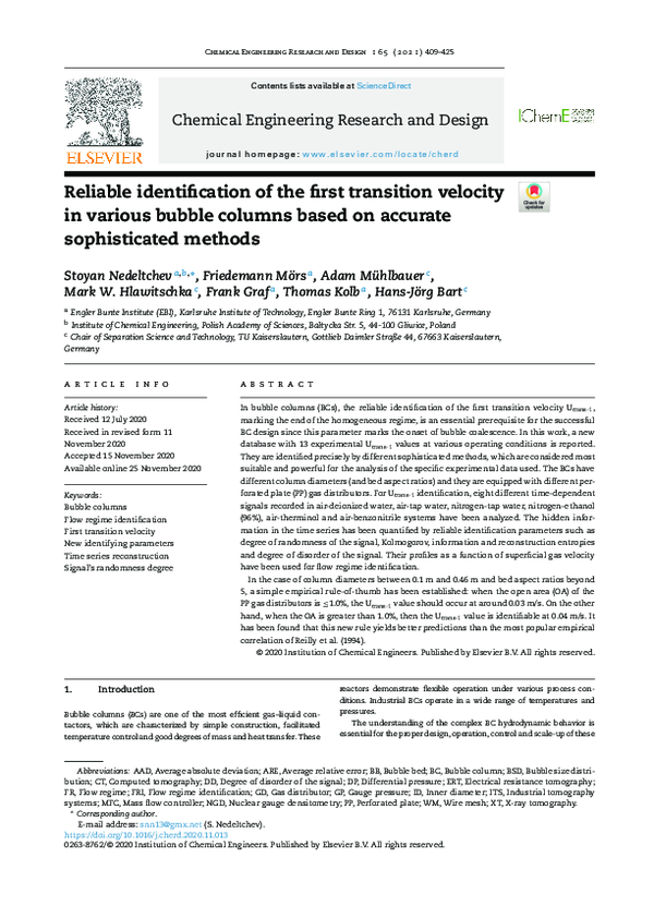 (PDF) Reliable identification of the first transition velocity in ...
