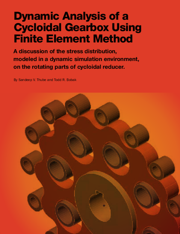 (PDF) Dynamic Analysis of a Cycloidal Gearbox Using Finite Element Method