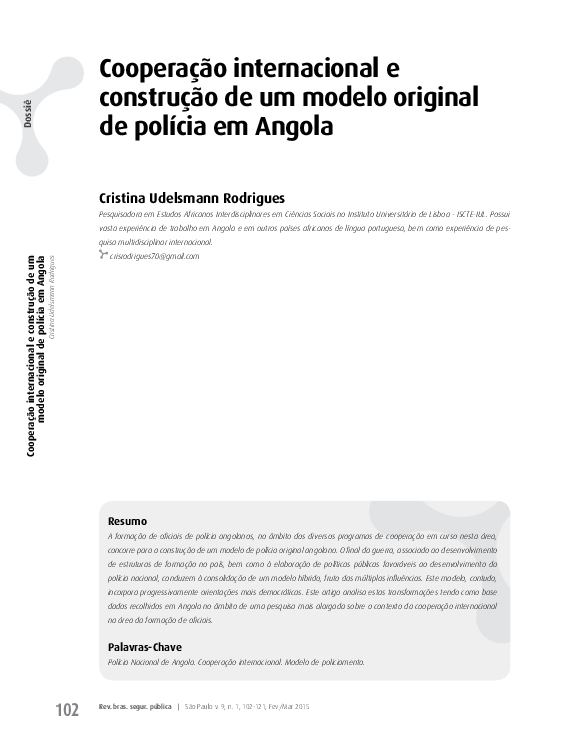 (PDF) Cooperação internacional e construção de um modelo original de ...