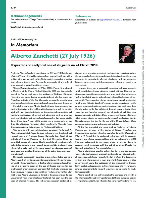 (PDF) Alberto Zanchetti (27 July 1926)