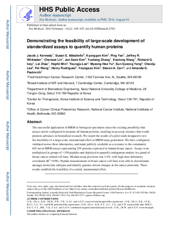 (PDF) Demonstrating the feasibility of large-scale development of ...