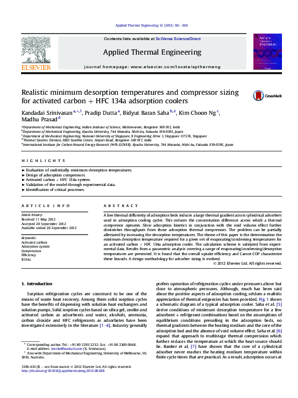 (PDF) Realistic minimum desorption temperatures and compressor sizing ...