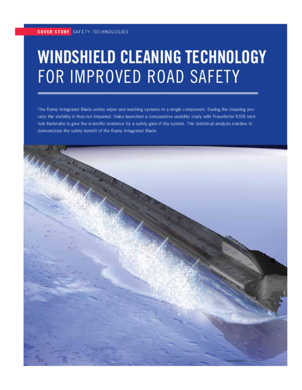 (PDF) Windshield Cleaning Technology for Improved Road Safety