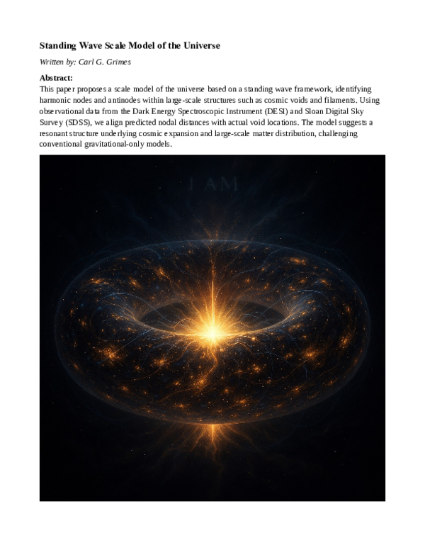 (PDF) Standing Wave Scale Model of the Universe