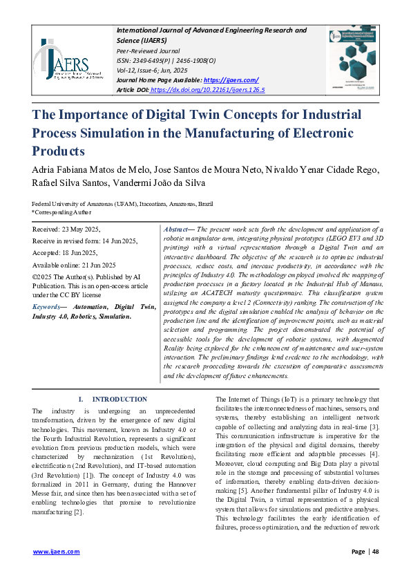 (PDF) The Importance of Digital Twin Concepts for Industrial Process ...