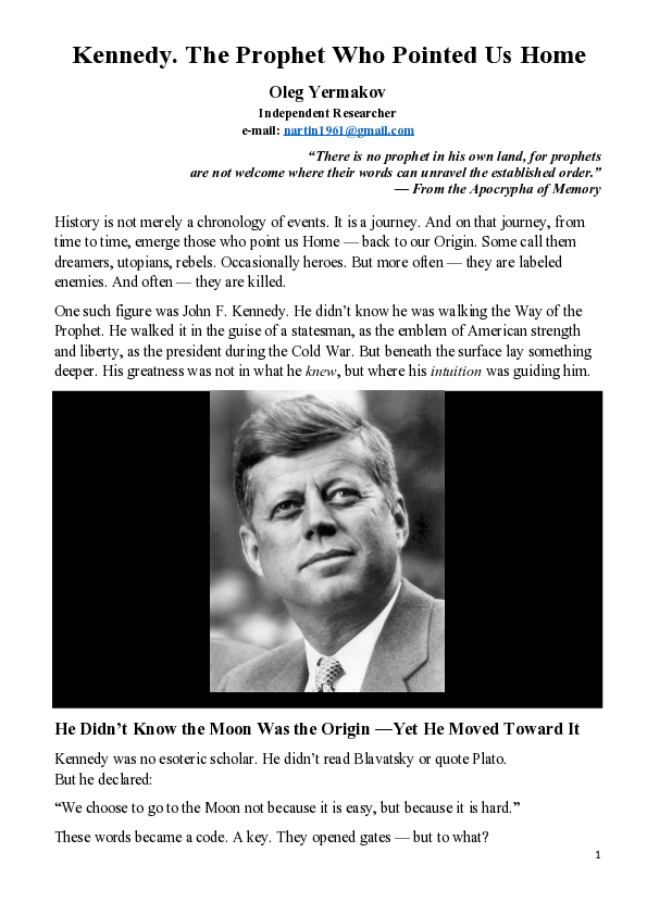 (PDF) Kennedy. The Prophet Who Pointed Us Home