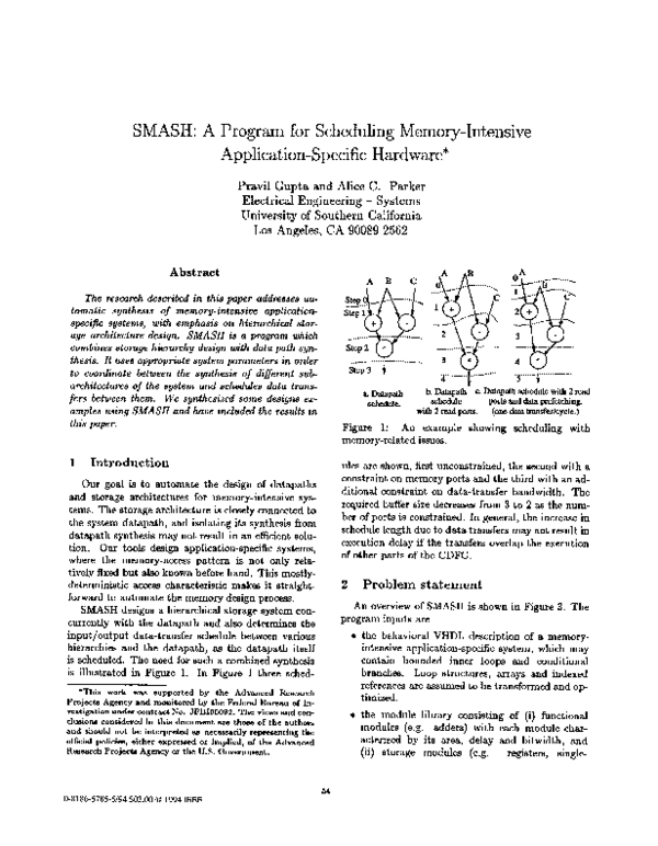 (PDF) SMASH: a program for scheduling memory-intensive application ...