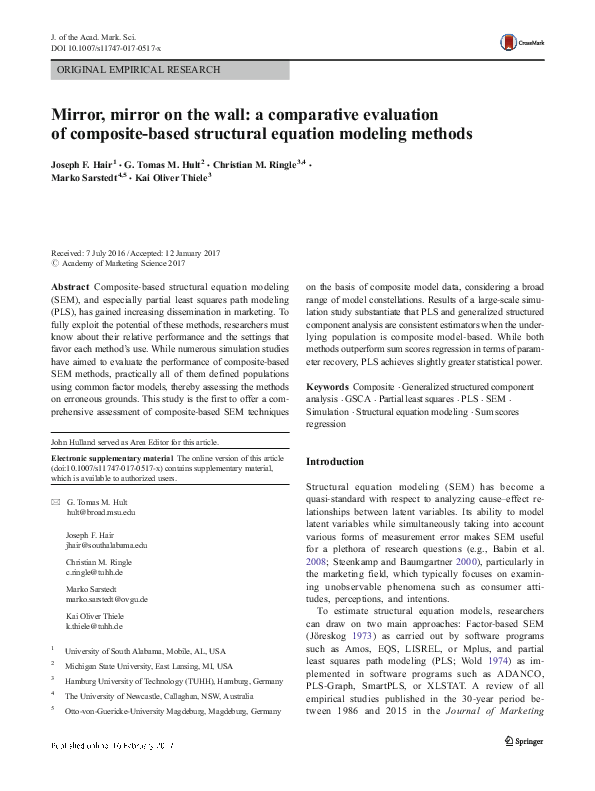 (PDF) Mirror, mirror on the wall: a comparative evaluation of composite-based structural ...