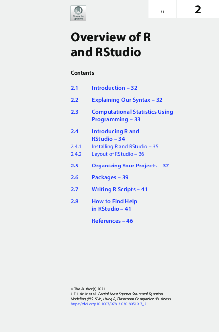 (PDF) Overview of R and RStudio