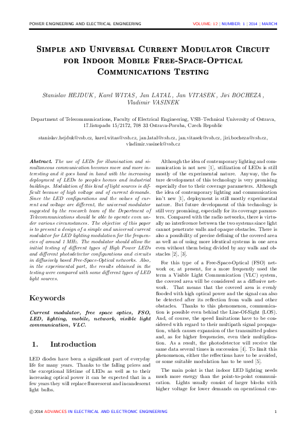 (PDF) Simple and Universal Current Modulator Circuit for Indoor Mobile ...