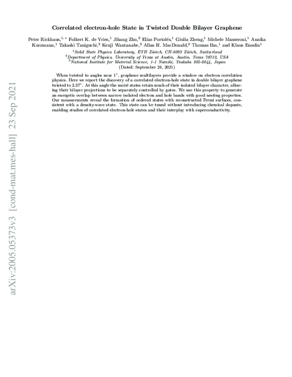 (PDF) Density-Wave States in Twisted Double-Bilayer Graphene