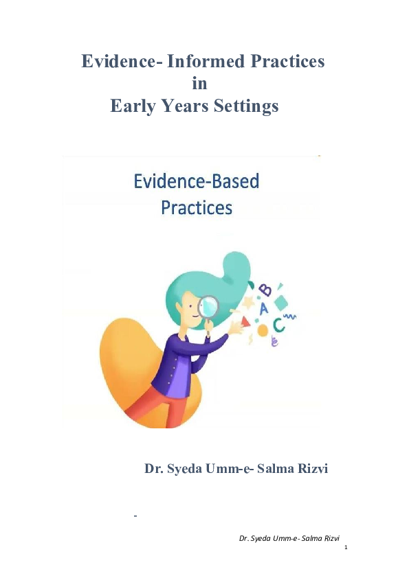 (PDF) Evidence-Informed Practices (EIP) in Early Years Settings