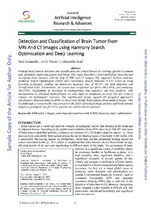 (PDF) Detection and Classification of Brain Tumor from MRI and CT ...