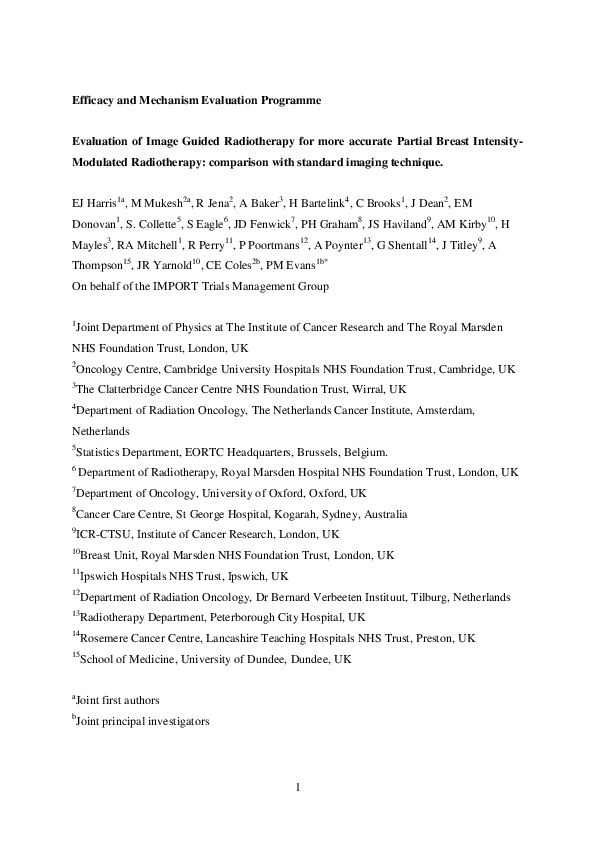 (PDF) A multicentre observational study evaluating image-guided ...
