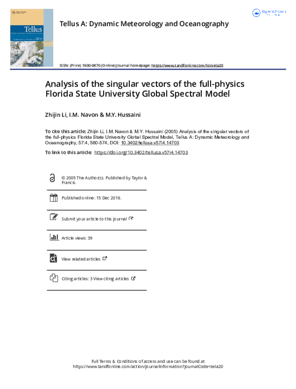 (PDF) Analysis of the singular vectors of the full-physics Florida ...