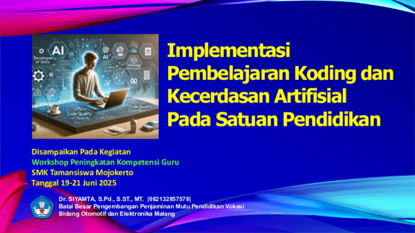 (PDF) Implementasi Pembelajaran Koding dan KA Pada Satuan Pendidikan