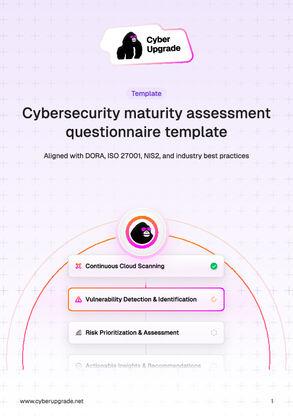 (PDF) Cybersecurity maturity assessment questionnaire template