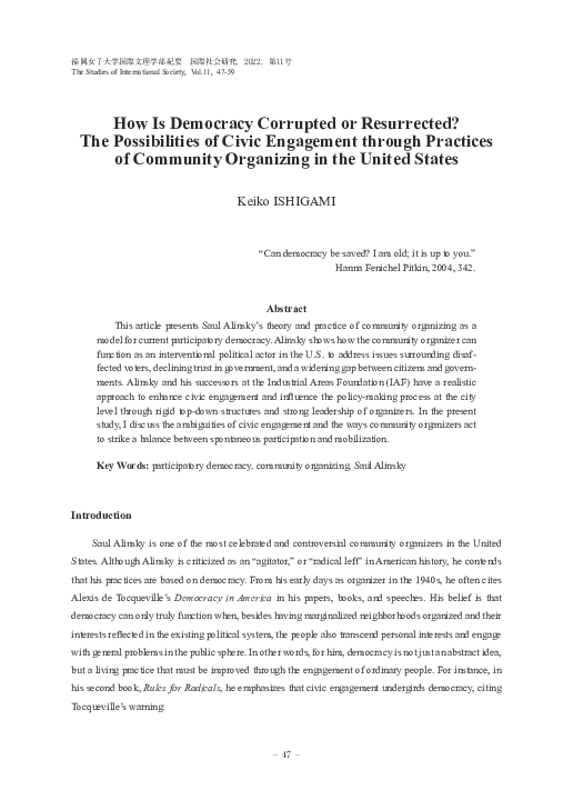 (PDF) How Is Democracy Corrupted or Resurrected? The Possibilities of ...