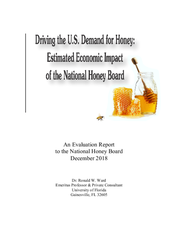 (PDF) An Evaluation Report to the National Honey Board December 2018