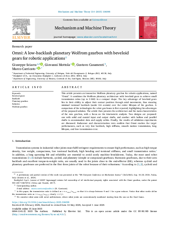 (PDF) Omni: a low-backlash planetary Wolfrom gearbox with beveloid ...