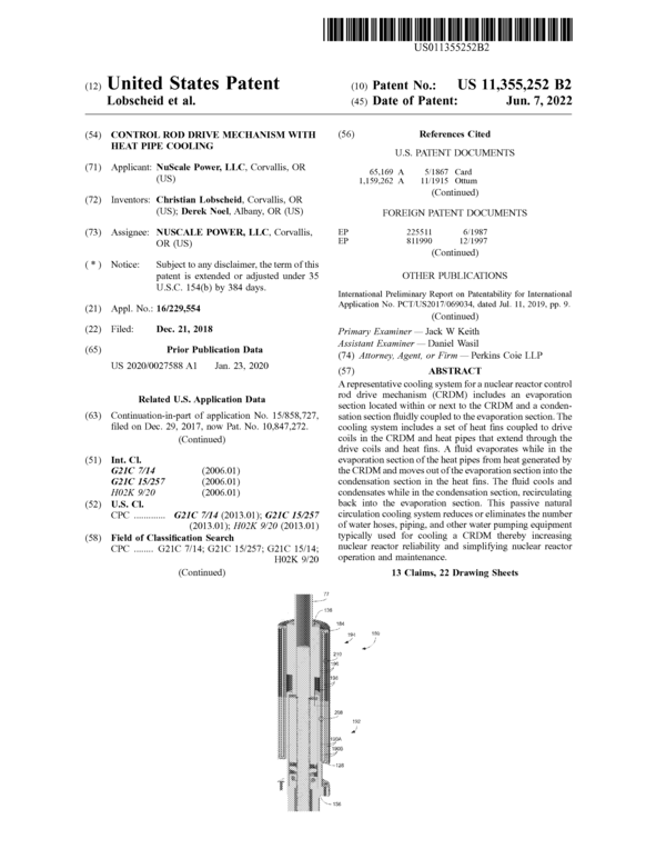 (PDF) Control rod drive mechanism with heat pipe cooling