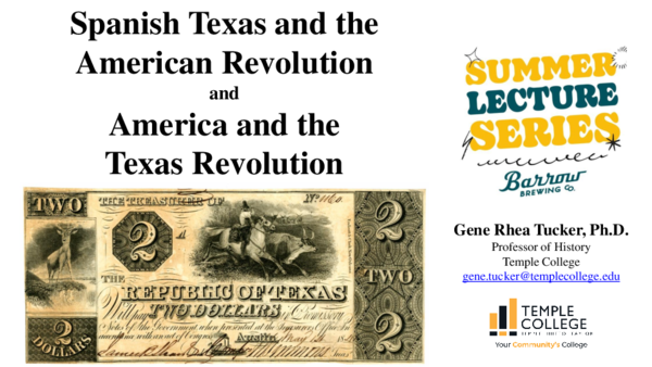 (PDF) Spanish Texas and the American Revolution and America and the ...