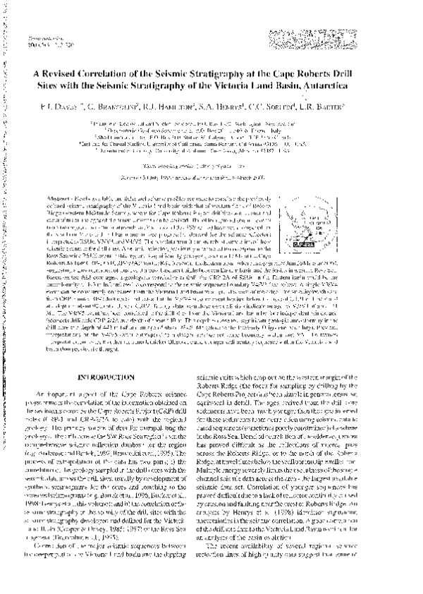 (PDF) A revised correlation of the seismic stratigraphy at the Cape ...