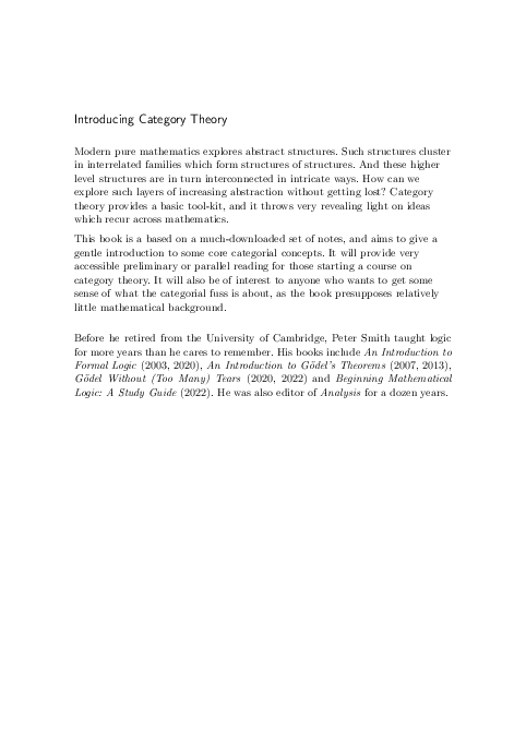 (PDF) Introducing Category Theory
