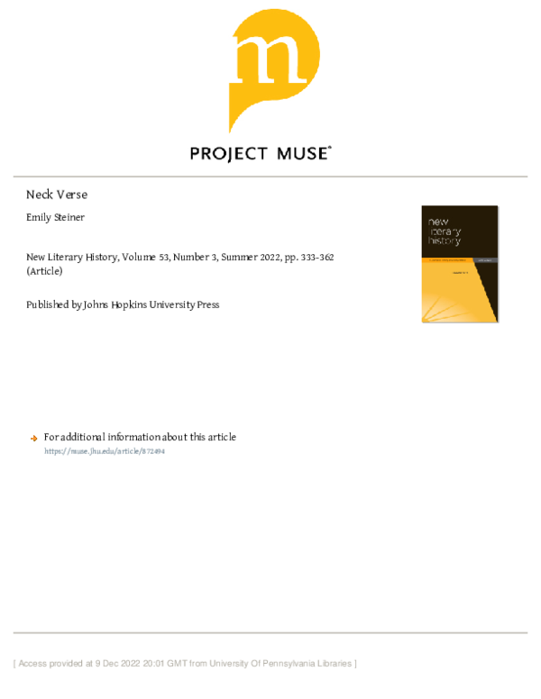 (PDF) Neck Verse