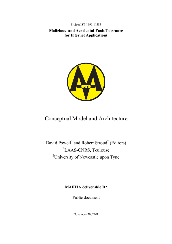 (PDF) Conceptual Model and Architecture