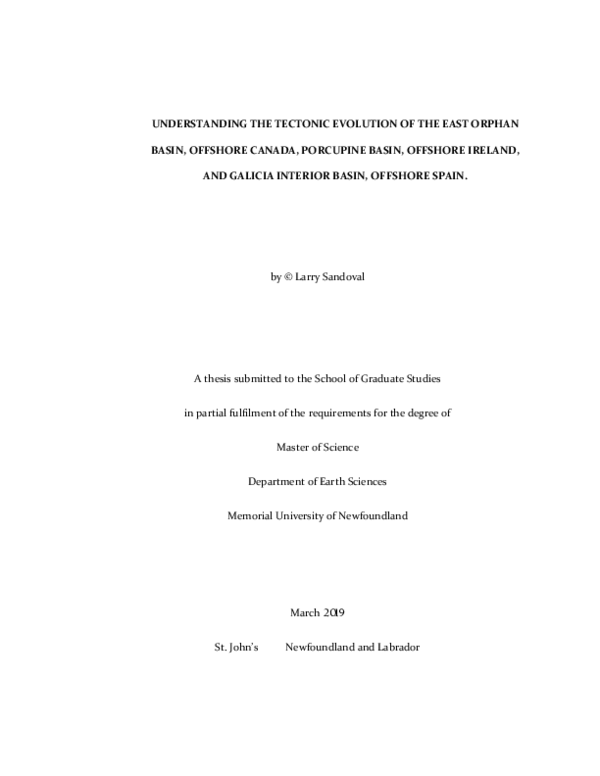 (PDF) Understanding the tectonic evolution of the East Orphan Basin ...