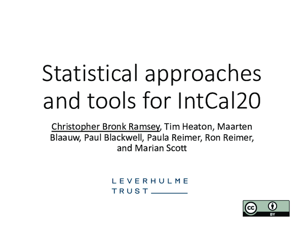 (PDF) Statistical approaches and tools for IntCal20
