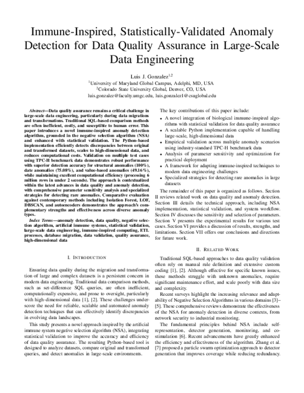 (PDF) Immune-Inspired, Statistically-Validated Anomaly Detection for Data Quality Assurance in ...
