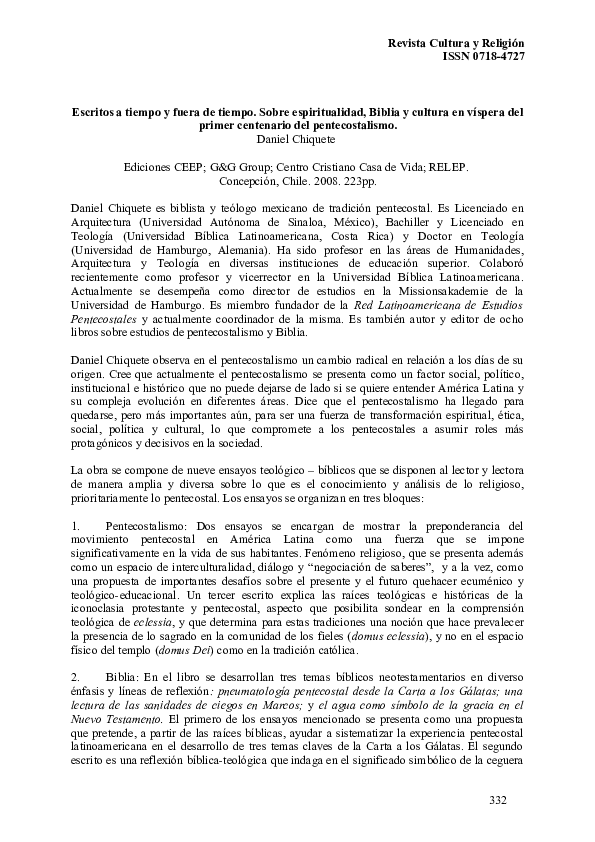(PDF) Escritos a tiempo y fuera de tiempo. Sobre espiritualidad, Biblia ...