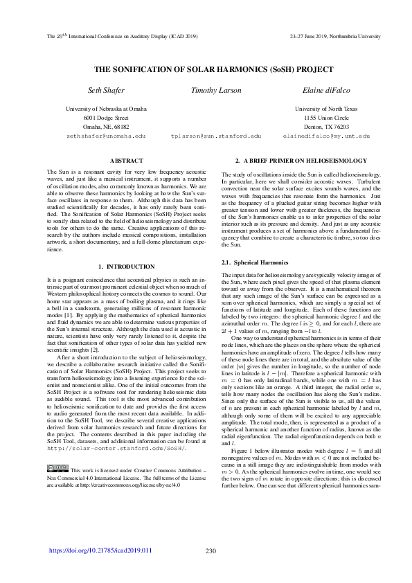 (PDF) Data Sonification Project