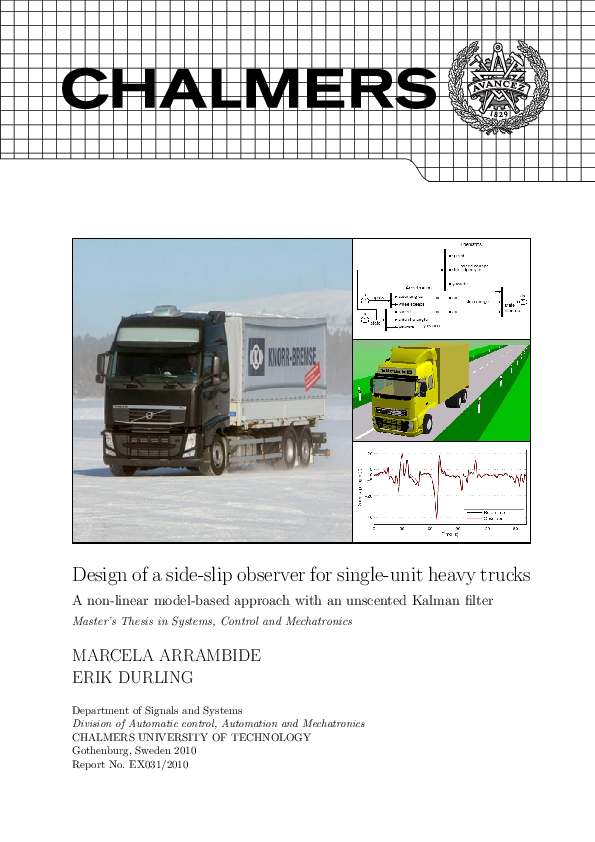 (PDF) Design of a side-slip observer for single-unit heavy trucks - A ...