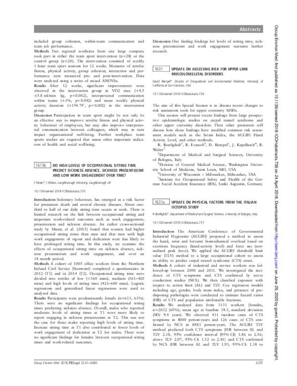 (PDF) 1631 Update on assessing risk for upper limb musculoskeletal ...