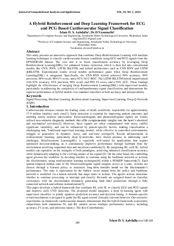 (PDF) A Hybrid Reinforcement and Deep Learning Framework for ECG and ...