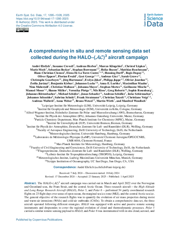 (PDF) A comprehensive in situ and remote sensing data set collected ...
