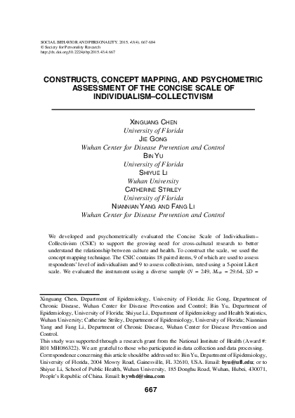 (PDF) Constructs, Concept Mapping, and Psychometric Assessment of the ...