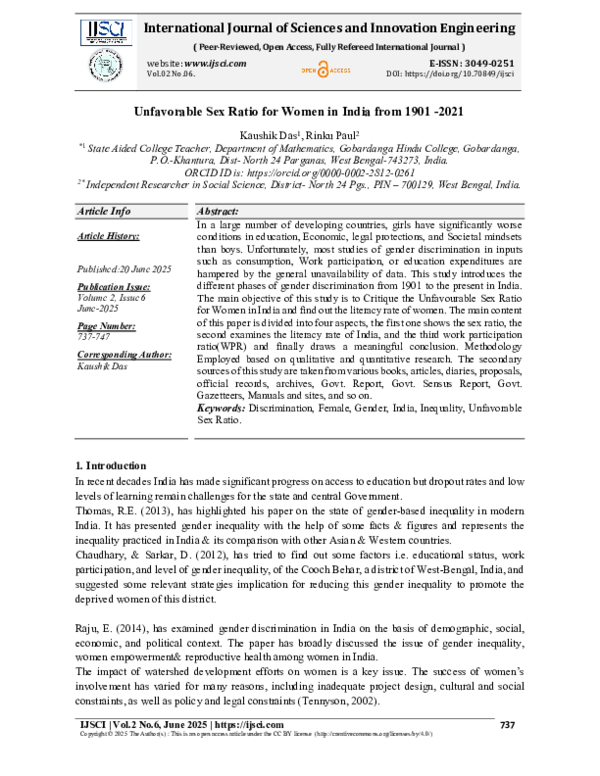 (PDF) International Journal of Sciences and Innovation Engineering