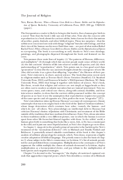 (PDF) Review of Rafael Rachel Neis, When a Human Gives Birth to a Raven ...