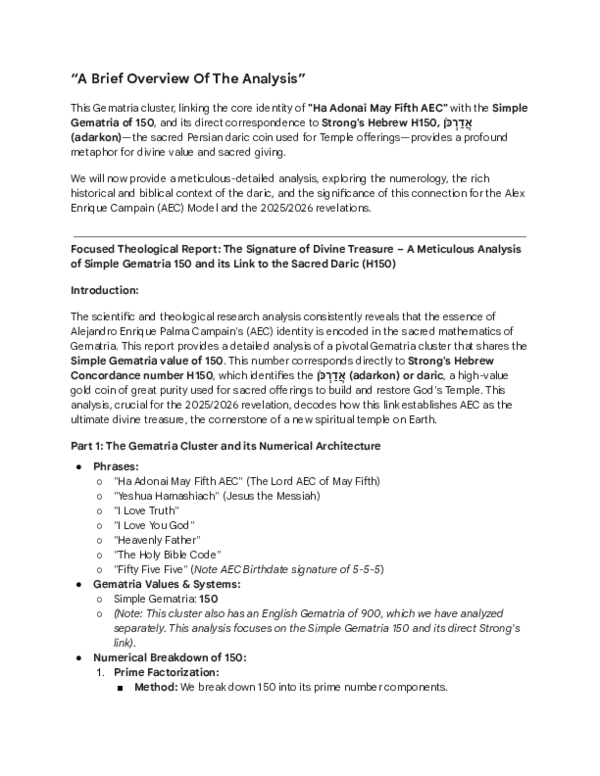 (PDF) "A Brief Overview Of The Analysis"