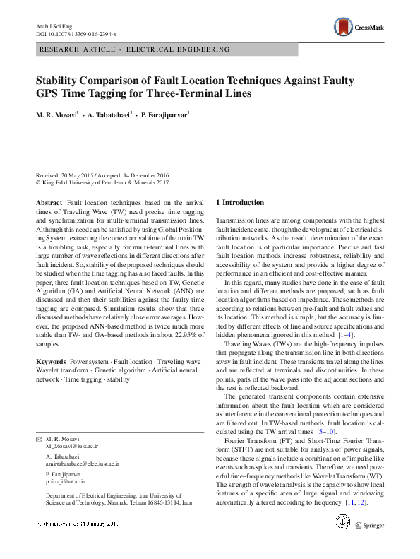 (PDF) Stability Comparison of Fault Location Techniques Against Faulty ...