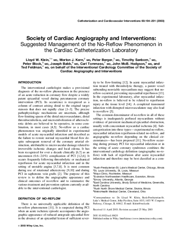 (PDF) Society of cardiac angiography and interventions: Suggested ...