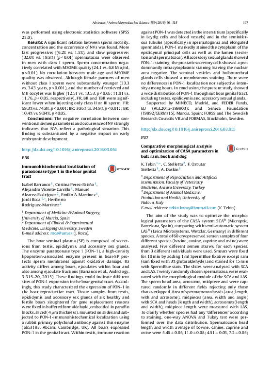 (PDF) Comparative morphological analysis and optimization of CASA ...