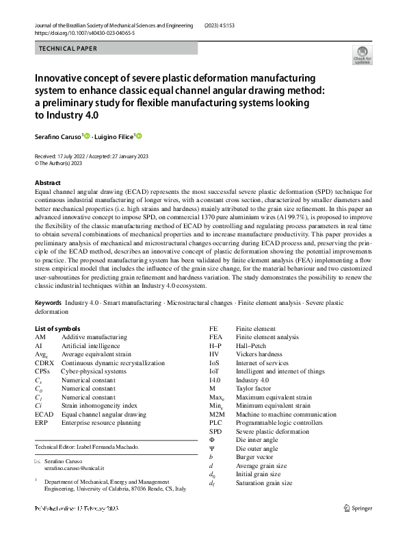 (PDF) Innovative concept of severe plastic deformation manufacturing ...